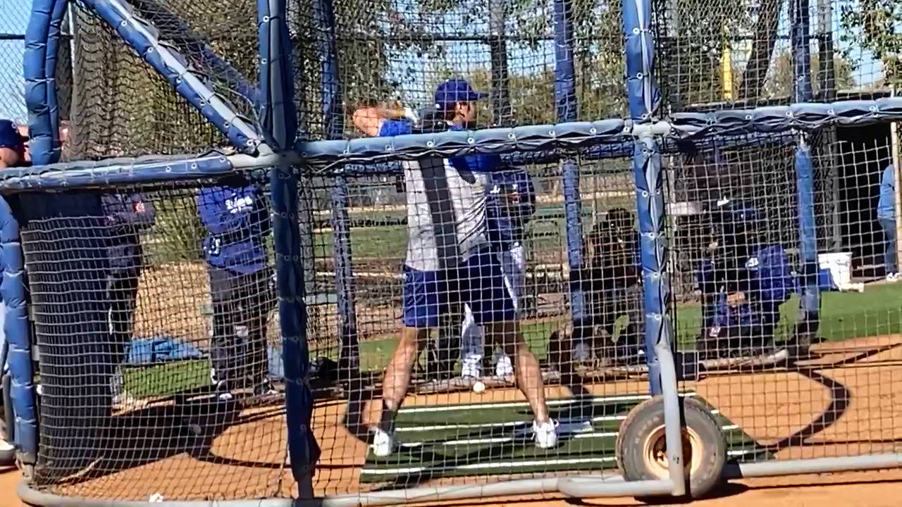 VIDEO: Dodgers' Shohei Ohtani Hits on Field for First Time Since ...